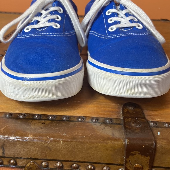 Vans | Shoes | Vans Blue And White Sneakers | Poshmark